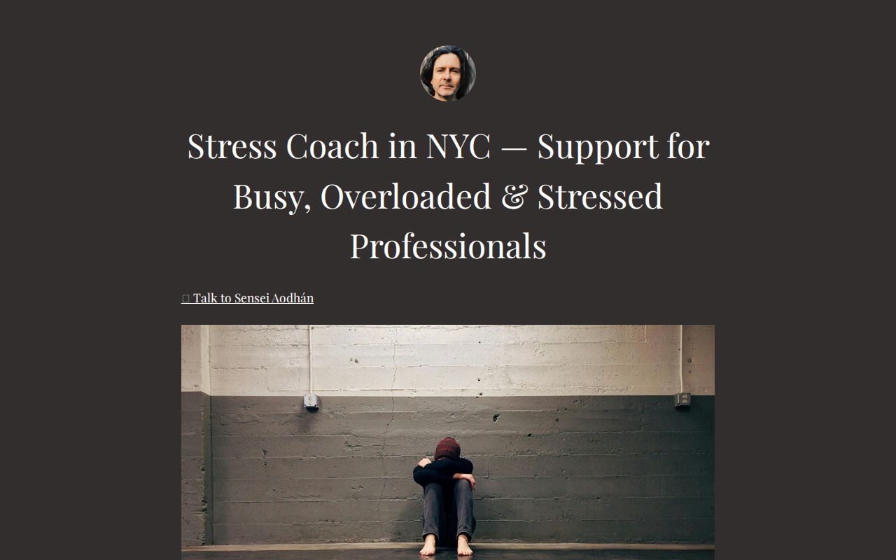 Stress Coach NYC — Support for Overwhelmed & Burned-Out Professionals